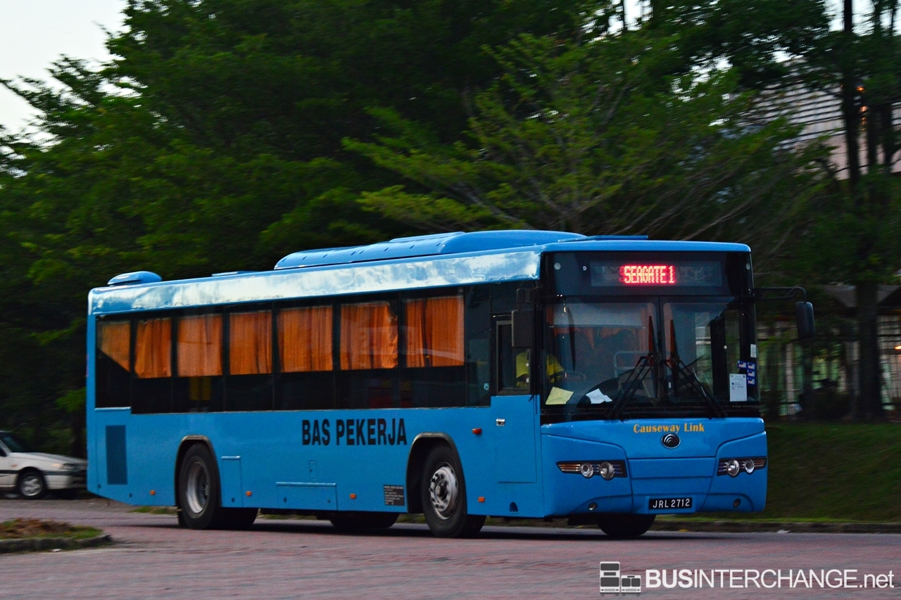 Causeway Link Yutong ZK6118HG (JRL2712) - Seagate Bas Pekerja | Bus ...