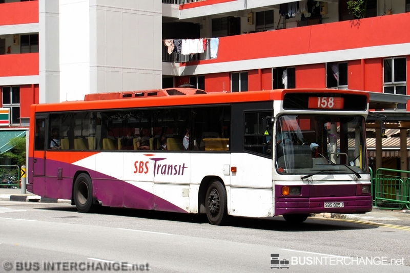 Bus 158 SBS Transit Volvo B10M Mark IV SBS1905J Bus Interchange