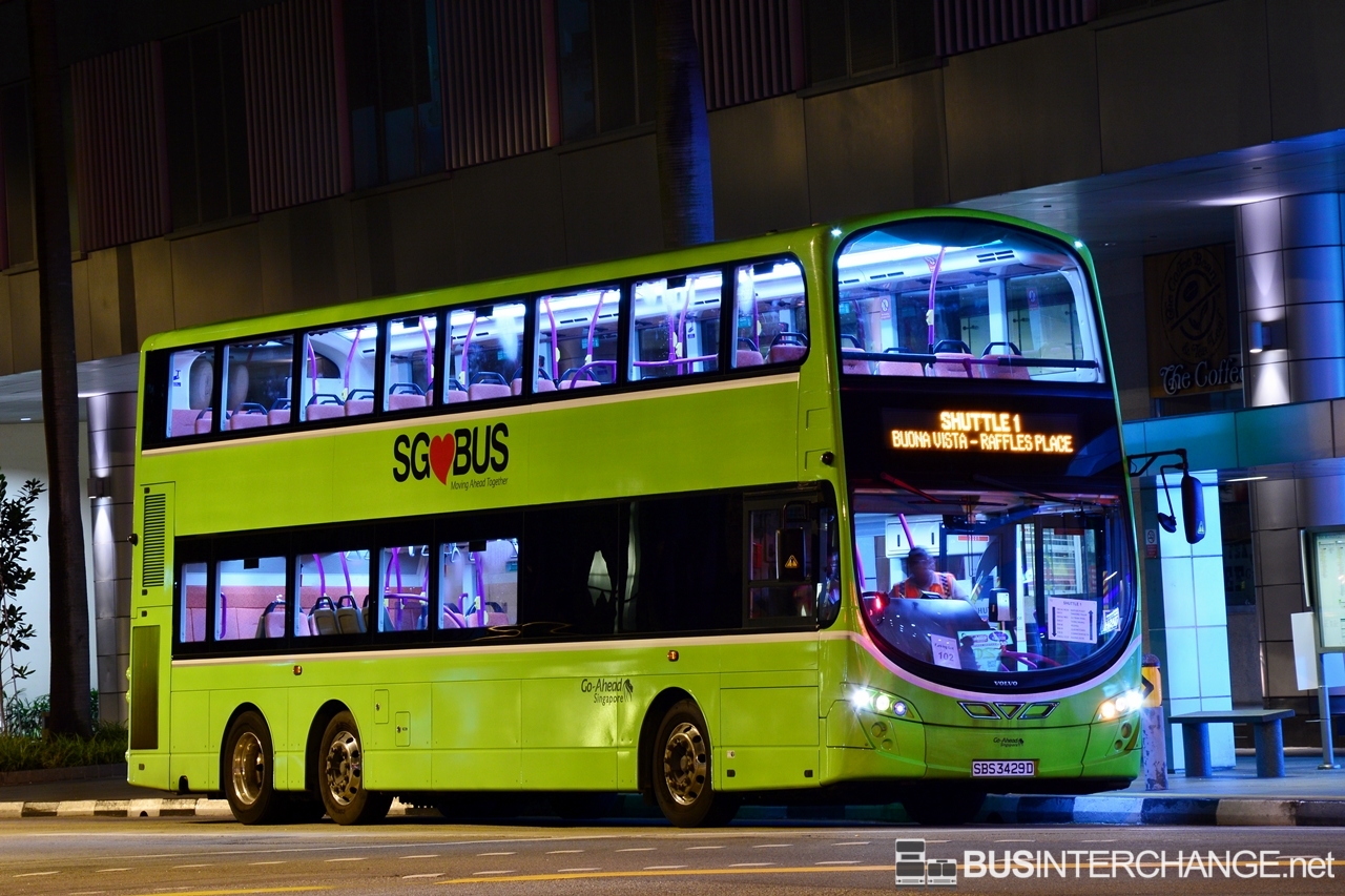 Bus SHUTTLE 1 - Go-Ahead Singapore Volvo B9TL (SBS3429D) | Bus Interchange