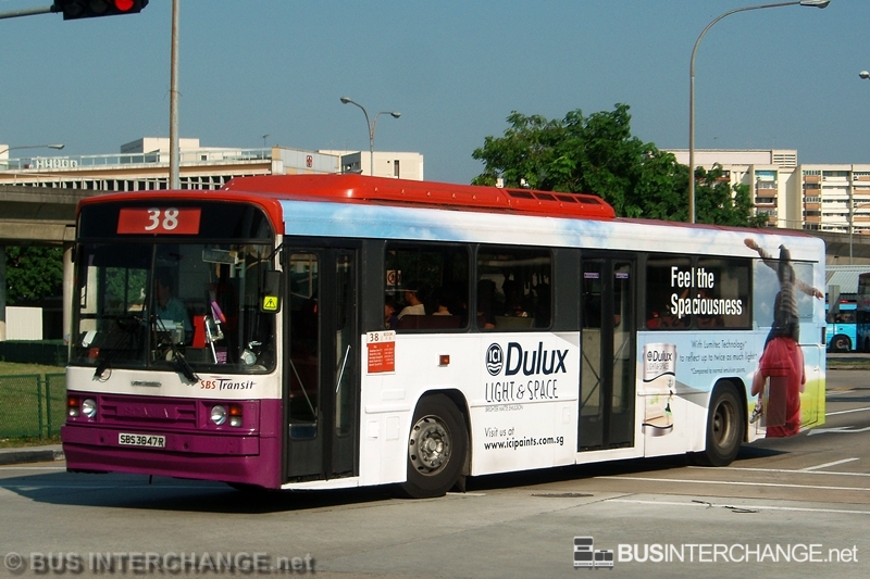 Bus 38 SBS Transit Scania N113CRB SBS3647R Bus Interchange