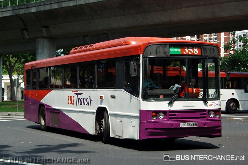 Bus 358 SBS Transit Scania N113CRB SBS3648M Bus Interchange