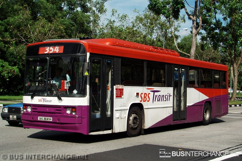 Bus 354 SBS Transit Scania N113CRB SBS3699R Bus Interchange