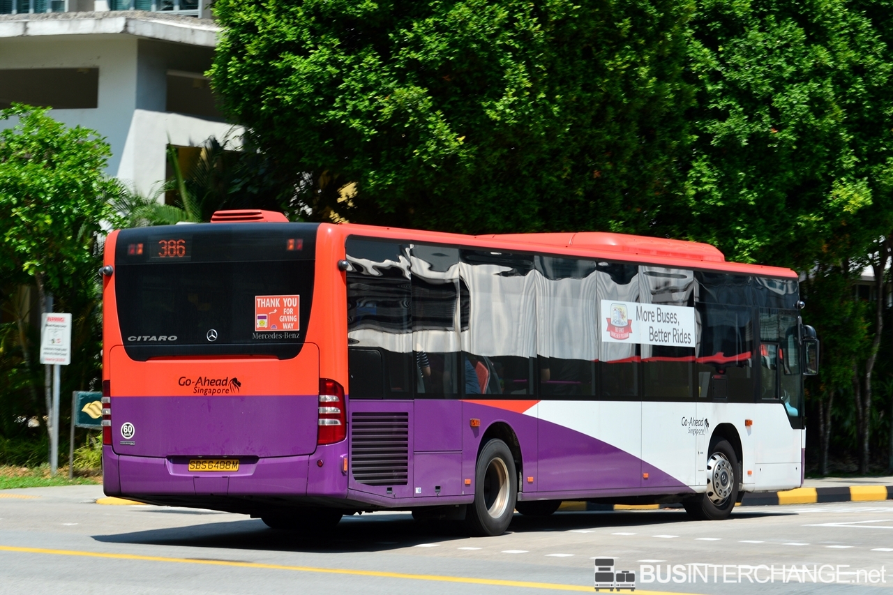 Bus 386 - Go-Ahead Singapore Mercedes-Benz Citaro (SBS6488M) | Bus ...