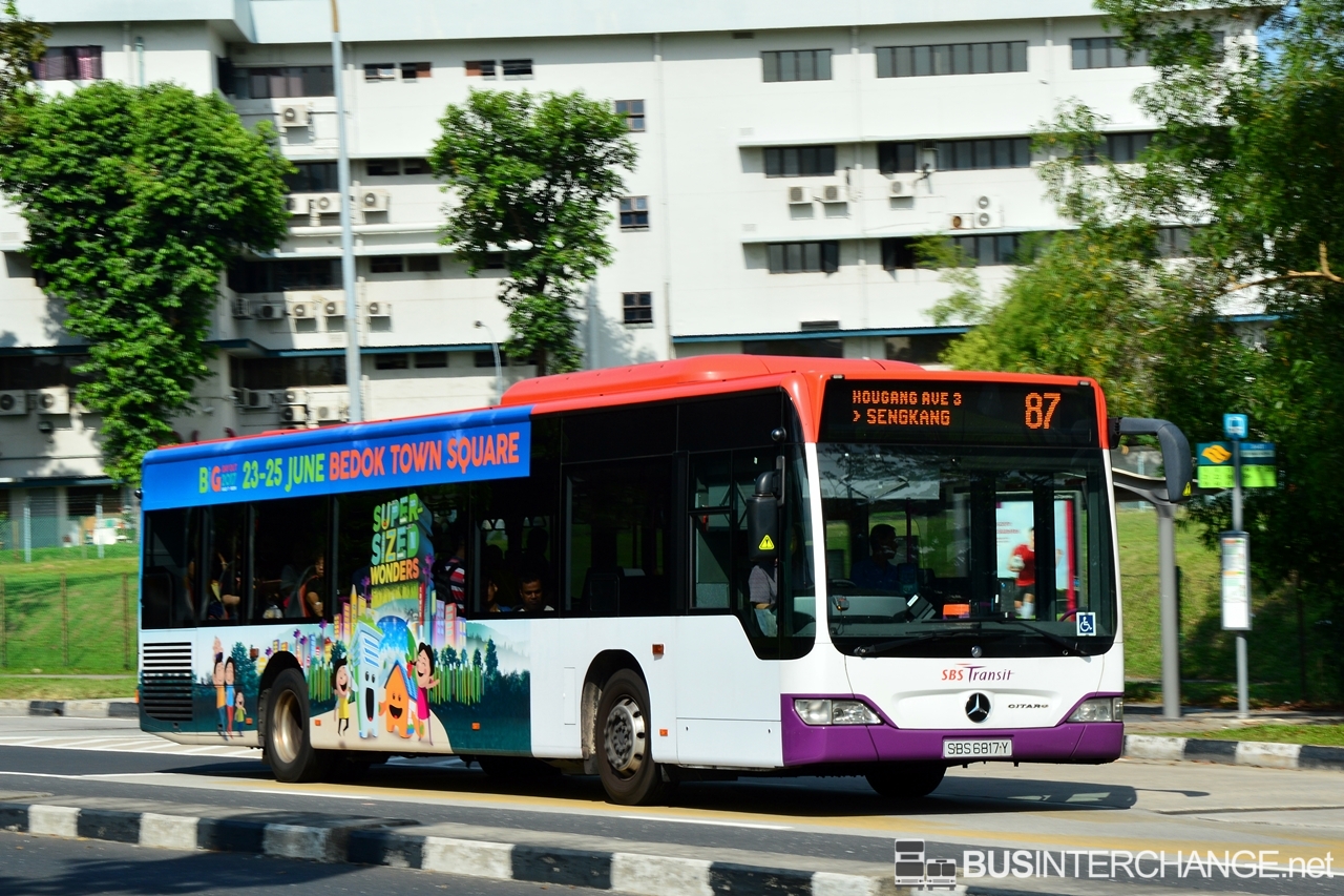 Bus 87 - SBS Transit Mercedes-Benz Citaro (SBS6817Y) - Big Day Out 2017 ...