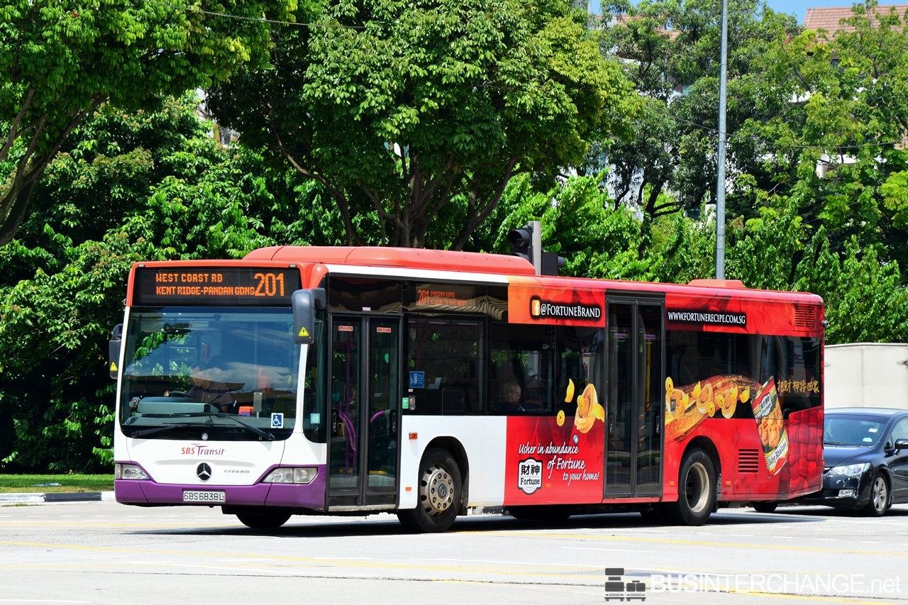 Bus 201 - SBS Transit Mercedes-Benz Citaro (SBS6838L) - Fortune Brand ...