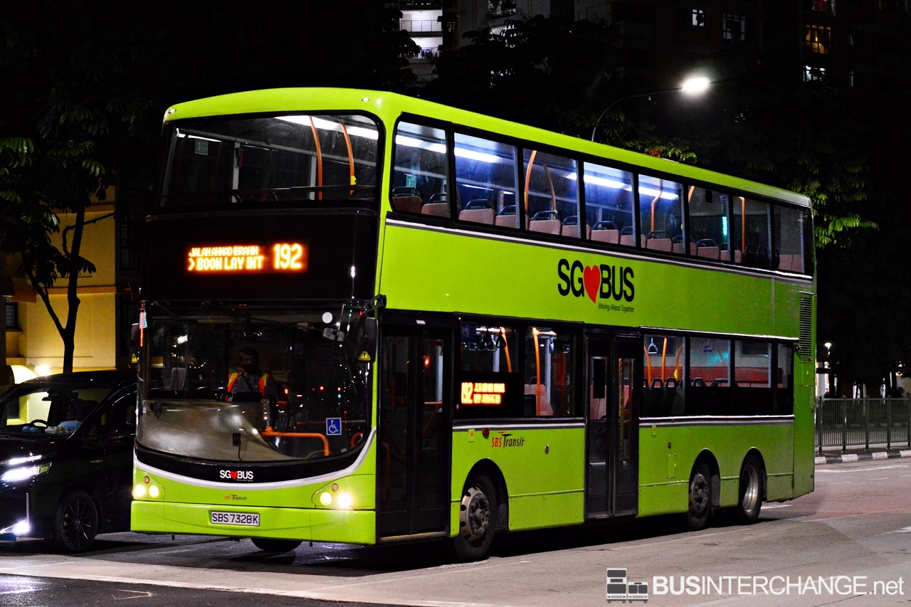 Bus 192 - SBS Transit Volvo B9TL (SBS7328K) | Bus Interchange