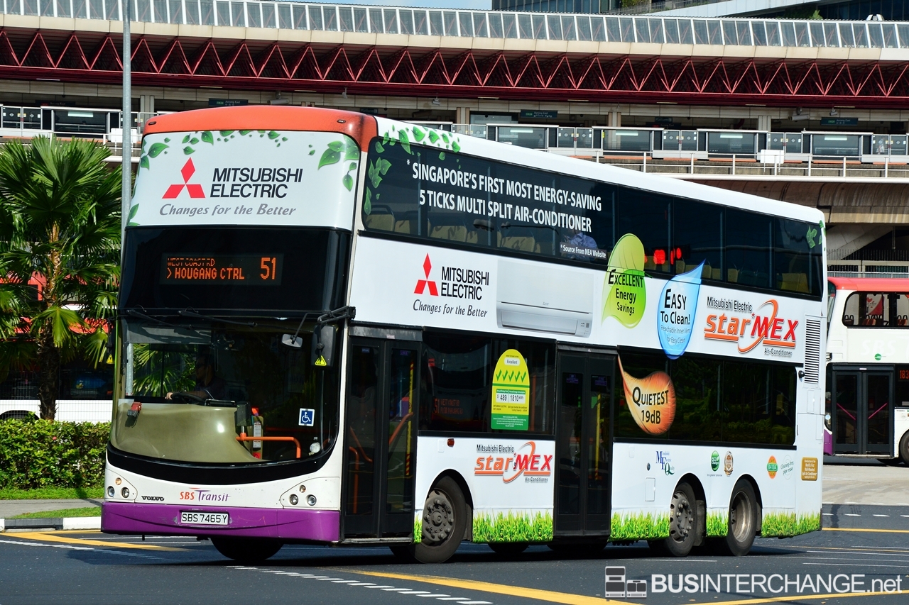 Bus 51 - SBS Transit Volvo B9TL (SBS7465Y) | Bus Interchange