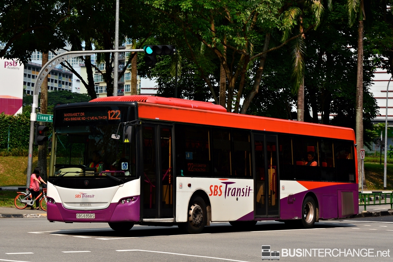 Bus 122 SBS Transit Scania K230UB SBS8358S Bus Interchange