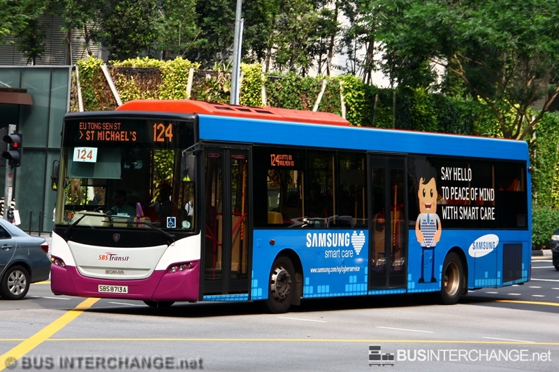 Bus 124 SBS Transit Scania K230UB SBS8713A Bus Interchange