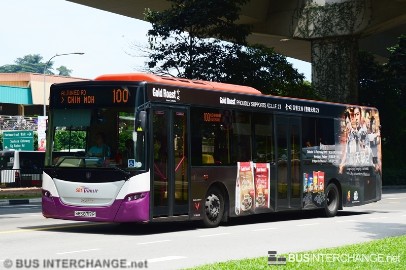 Bus 100 SBS Transit Scania K230UB SBS8717P Bus Interchange
