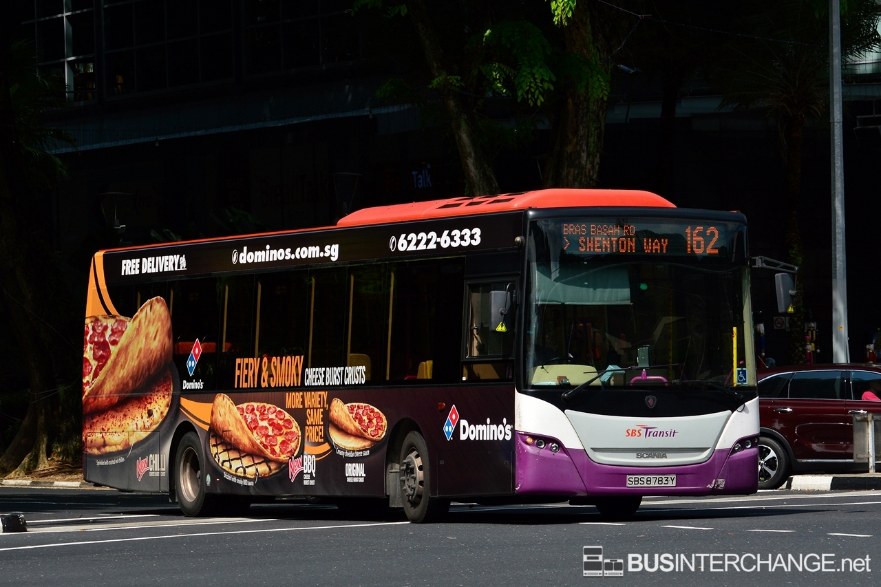 Bus 162 SBS Transit Scania K230UB SBS8783Y Bus Interchange