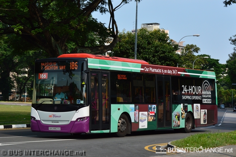 Bus 186 SBS Transit Scania K230UB SBS8803Z Bus Interchange