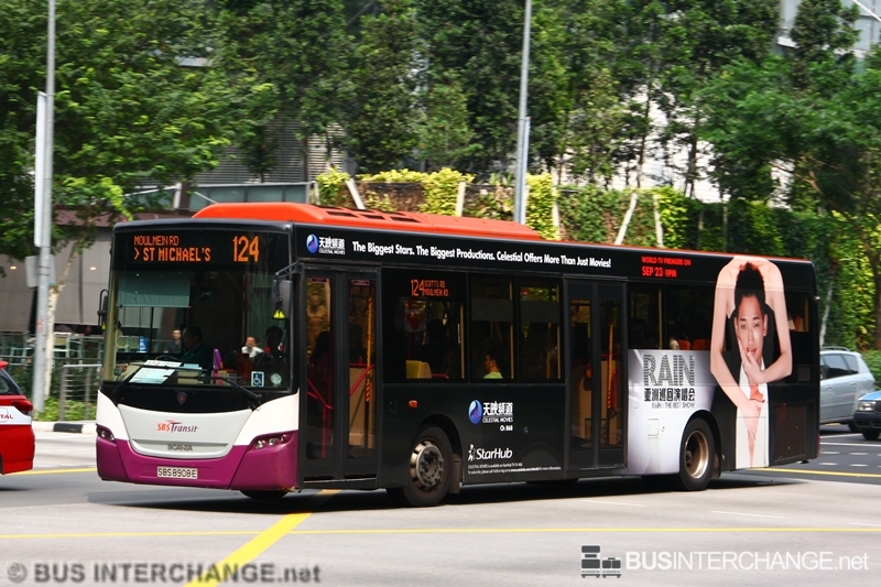Bus 124 SBS Transit Scania K230UB SBS8908E Bus Interchange