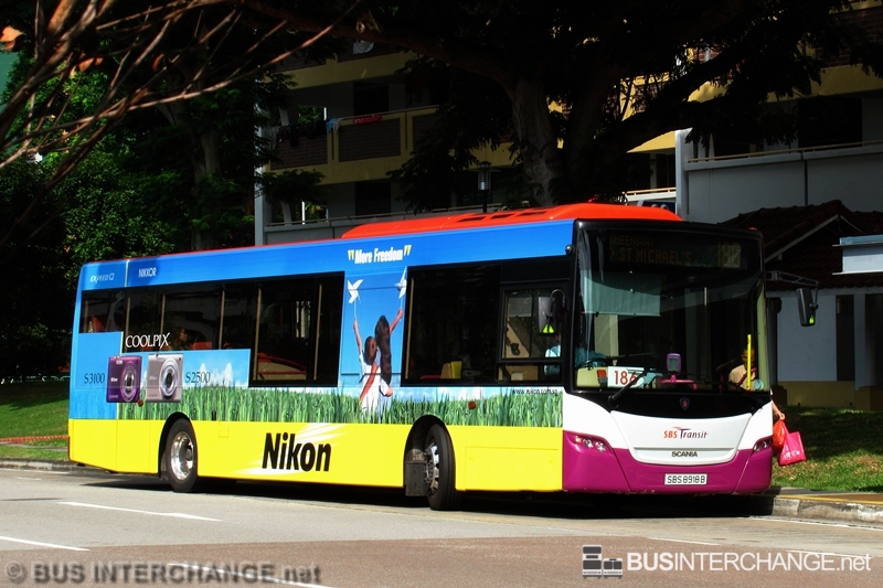 Bus 186 SBS Transit Scania K230UB SBS8918B Bus Interchange
