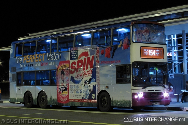 Bus 154 SBS Transit Leyland Olympian SBS9072J Bus Interchange