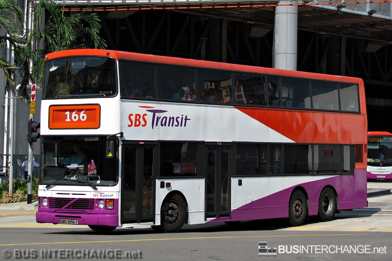 Bus 166 SBS Transit Volvo Olympian SBS9256X Bus Interchange