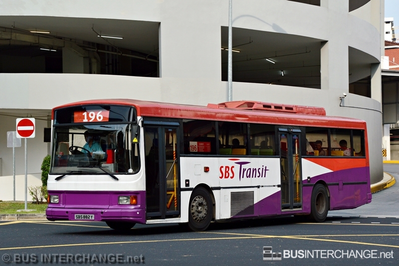 Bus 196 SBS Transit Volvo B10M Mark IV SBS882Y Bus Interchange
