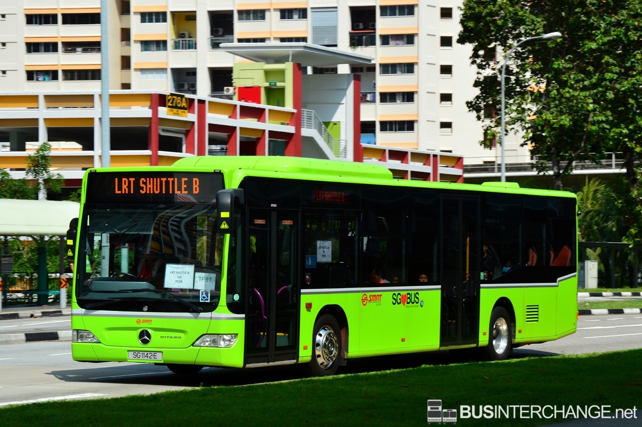 SMRT Buses Mercedes-Benz Citaro (SG1142E) - LRT Shuttle B | Bus Interchange