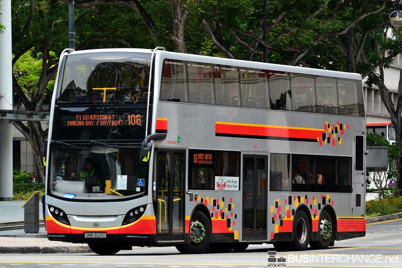 Bus 106 Tower Transit Singapore Alexander Dennis Enviro 500 MMC