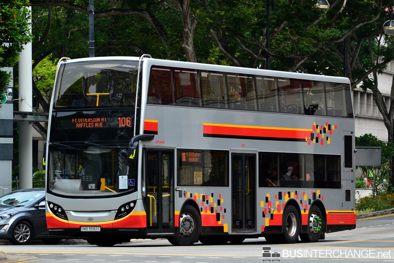 Bus 106 (2) - Tower Transit Singapore Alexander Dennis Enviro 500 MMC ...