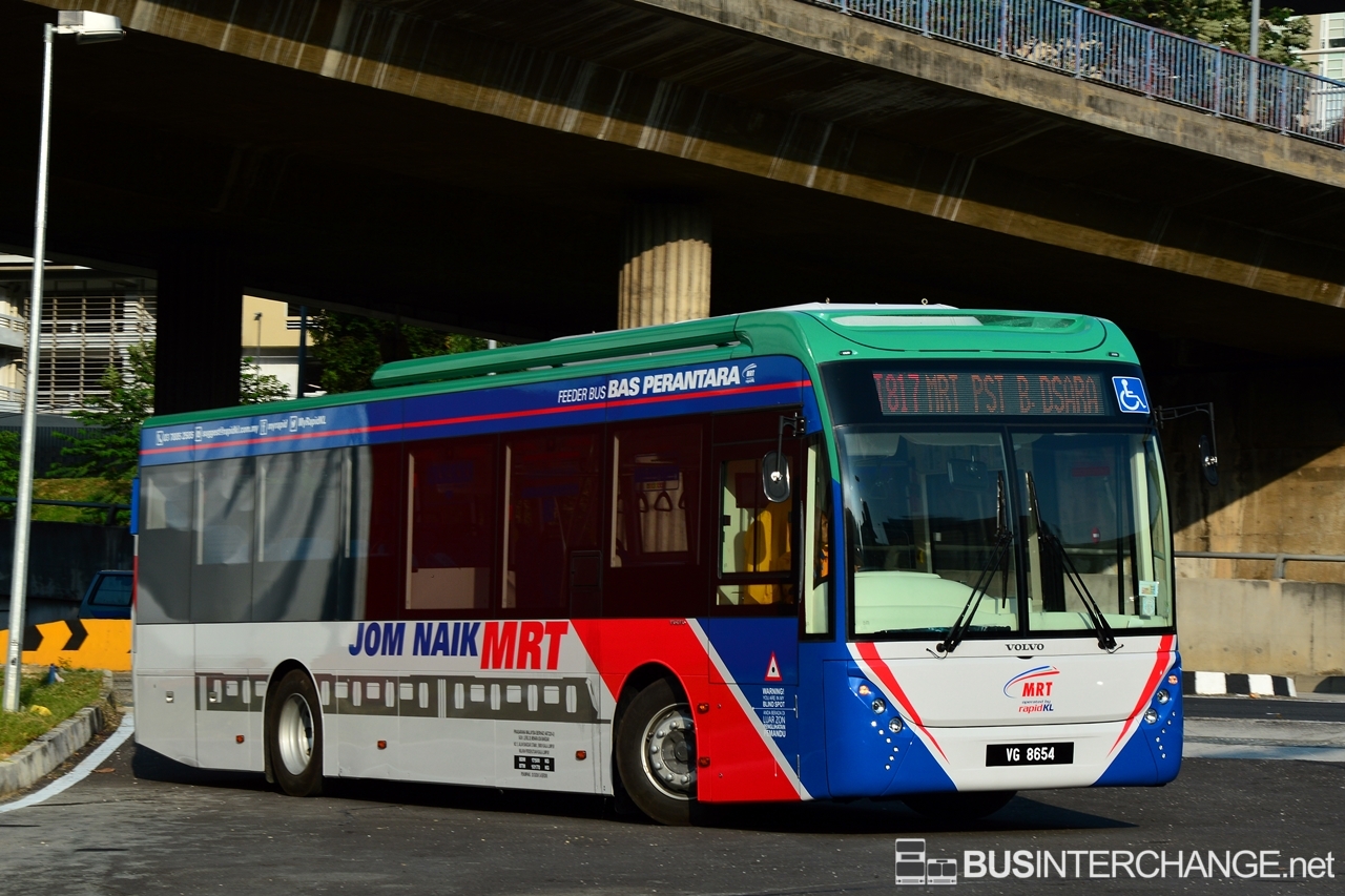 Bus T817 - RapidKL Volvo B7RLE (VG8654) | Bus Interchange