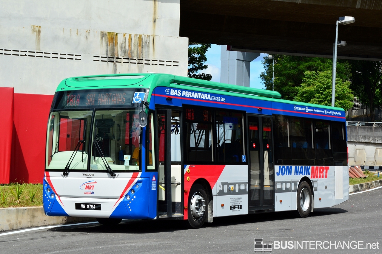 Bus T818 - RapidKL Volvo B7RLE (VG8794) | Bus Interchange