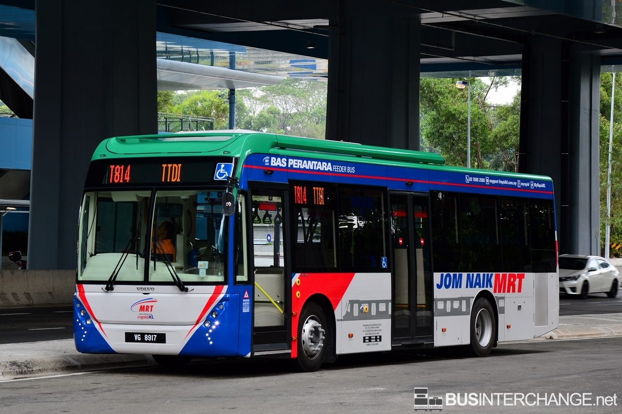 Bus T814 - RapidKL Volvo B7RLE (VG8917) | Bus Interchange