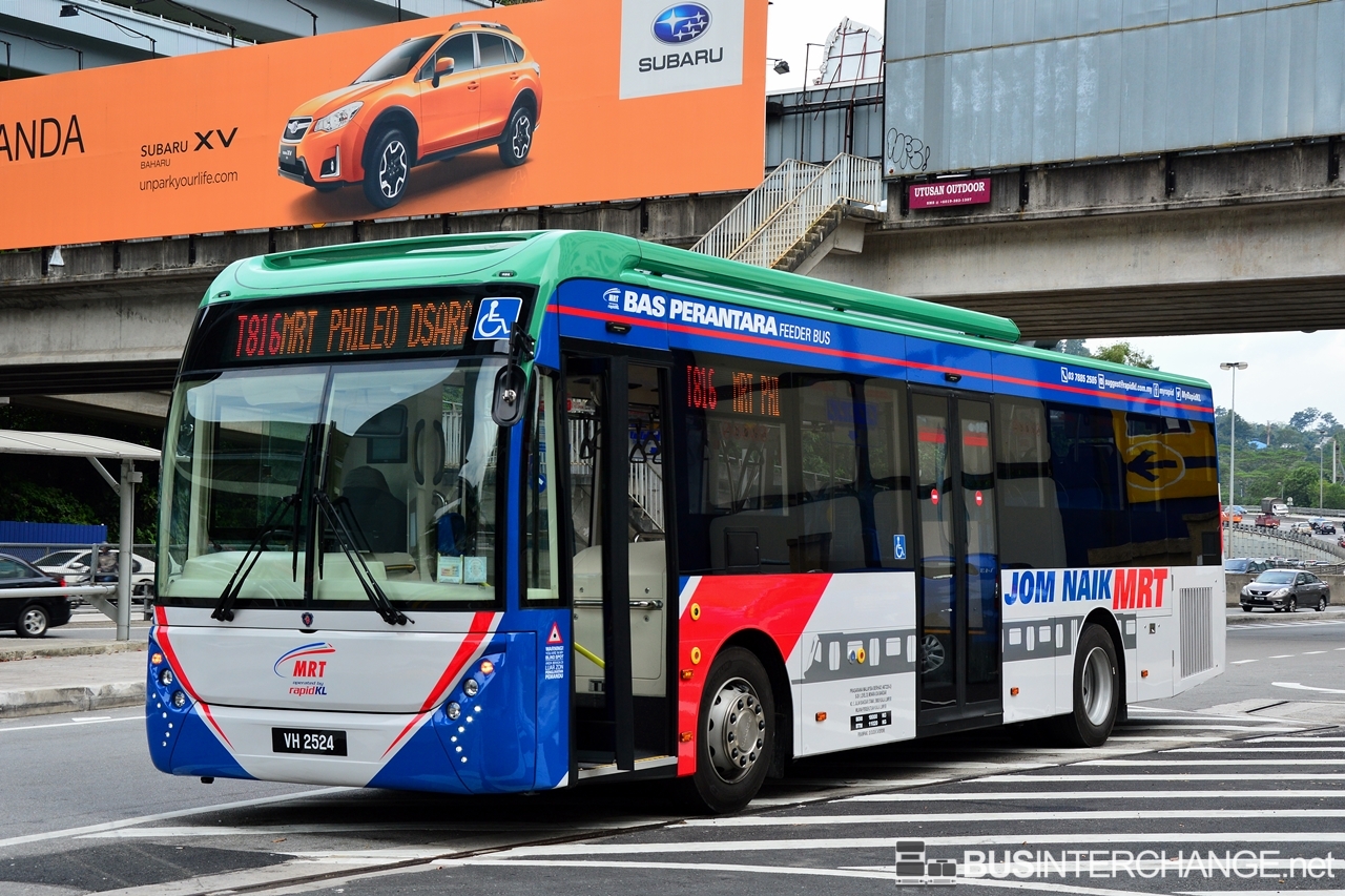 Bus T816 - RapidKL Scania K250UB (VH2524) | Bus Interchange