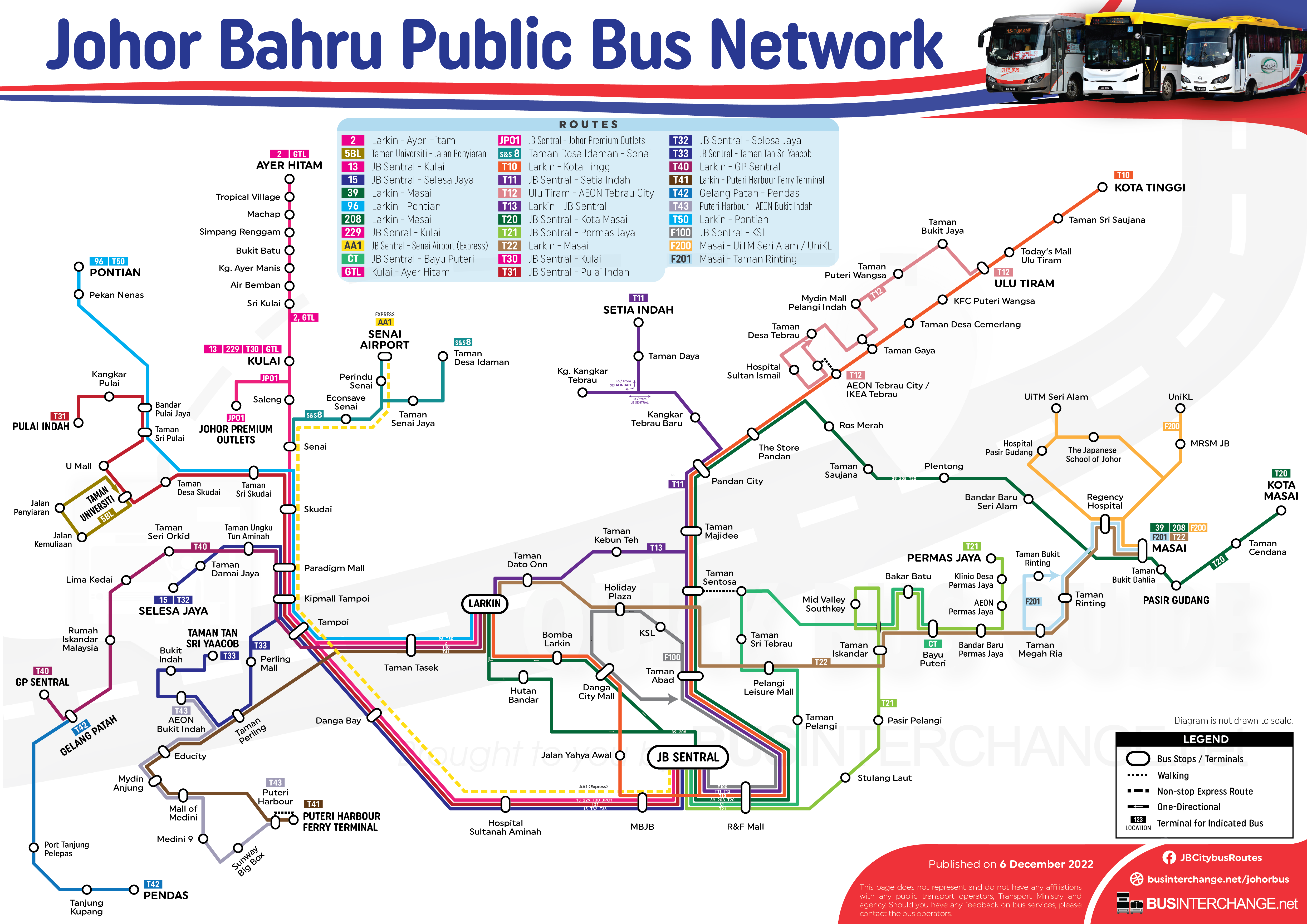 Bus Routes In Johor Bahru Bus Interchange Bus Routes In Johor Bahru Bus Interchange