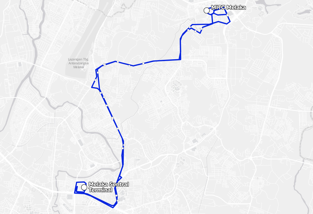 BAS.MY Melaka M10A: Melaka Sentral - MITC | Bus Service Information ...